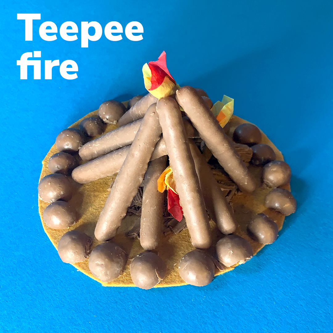 Practice fire building with chocolate biscuits | Activities | Scouts